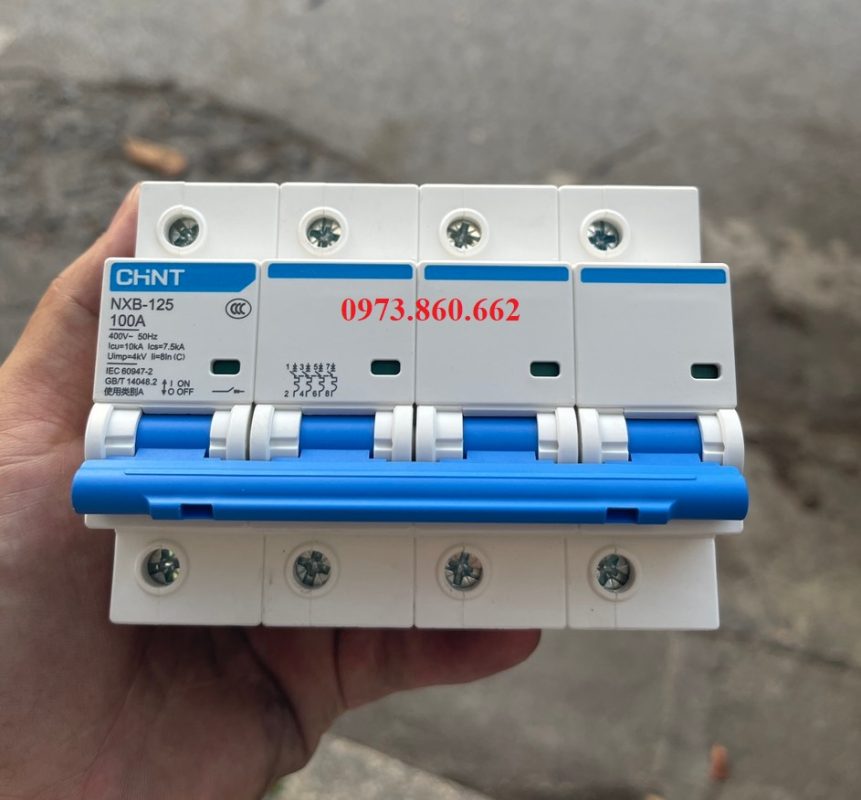 APTOMAT CHINT NXB-125 MCB 4P 100A 10KA - CTY TNHH TBĐ THUẬN PHONG