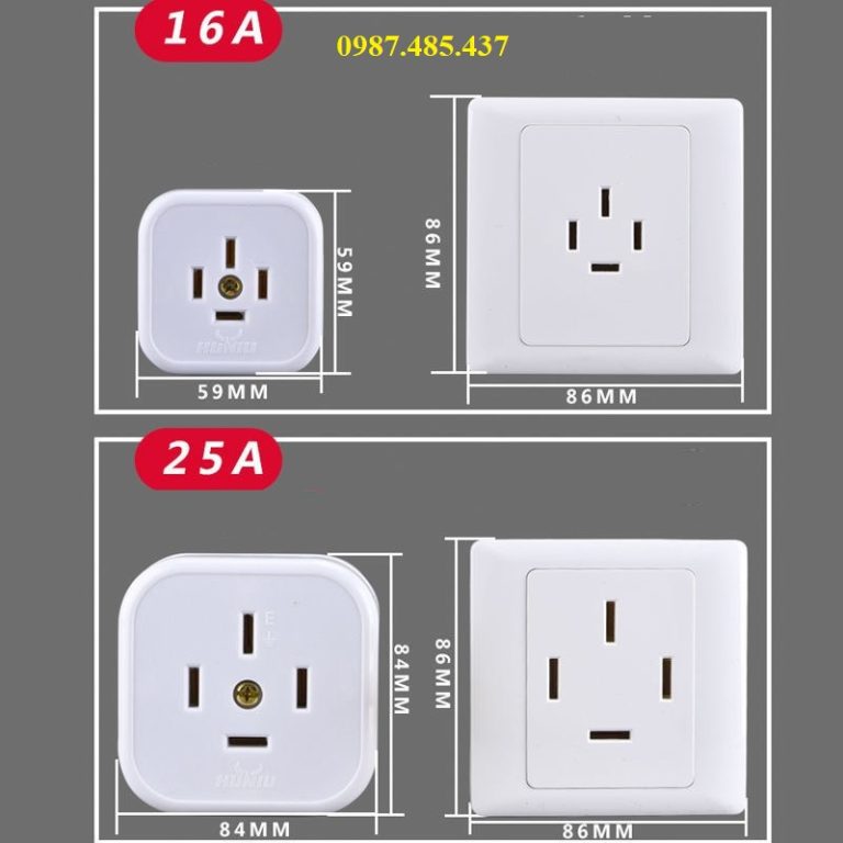 Ổ cắm 3 pha 4 lỗ 16A 380V Huniu- Ổ cắm công nghiệp 4 chấu 16A - CTY ...